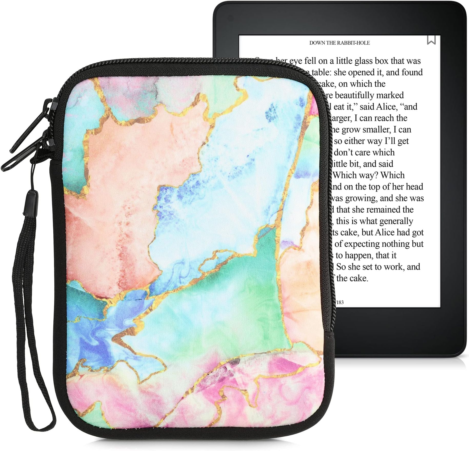 kwmobile Neoprene e-Reader Pouch Size 6" eReader - Universal eBook ...