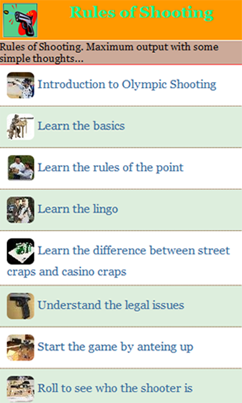 Rules of Shooting - App on Amazon Appstore