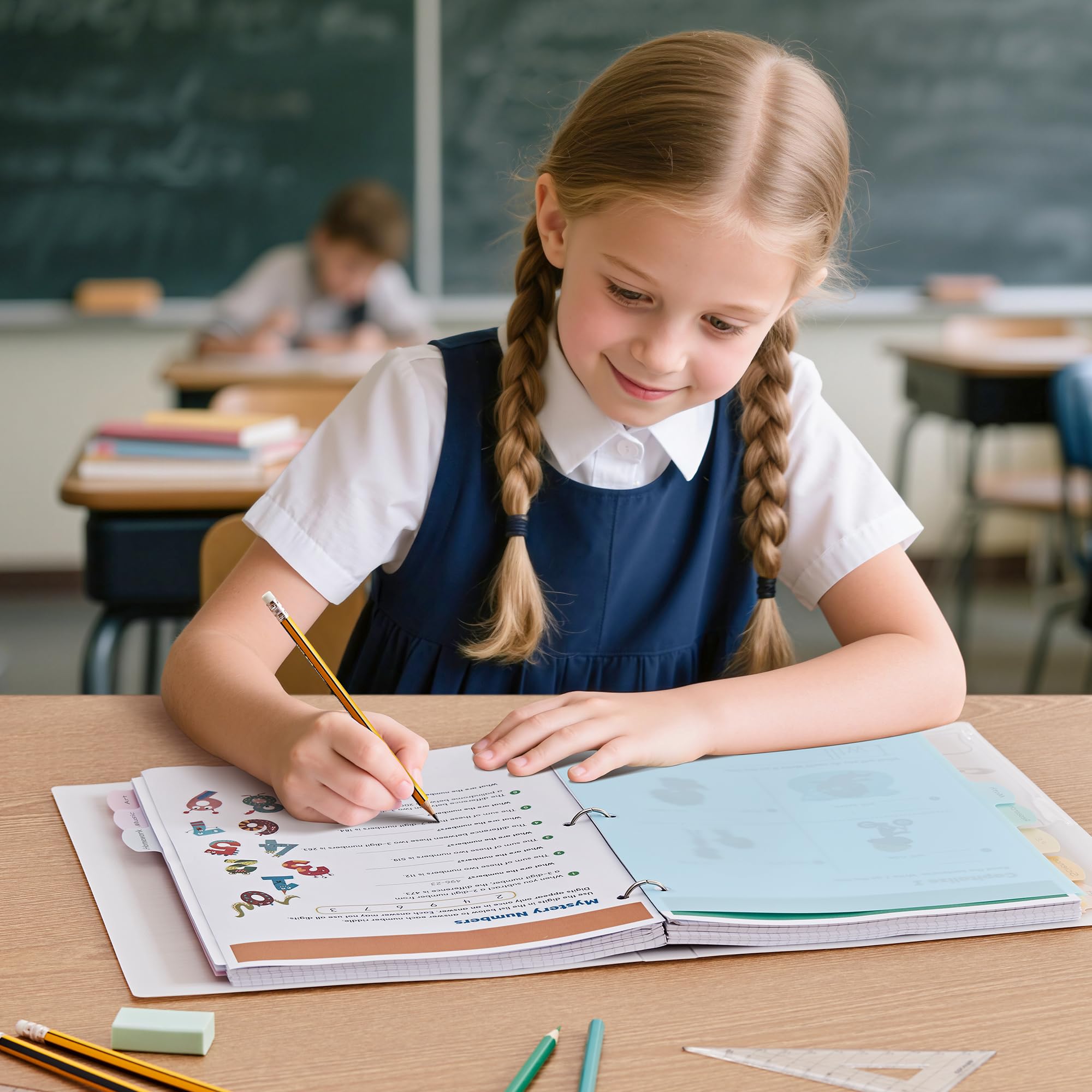 Snapklik.com : JARLINK 8 Tabs Dividers For 3 Ring Binder, Durable ...