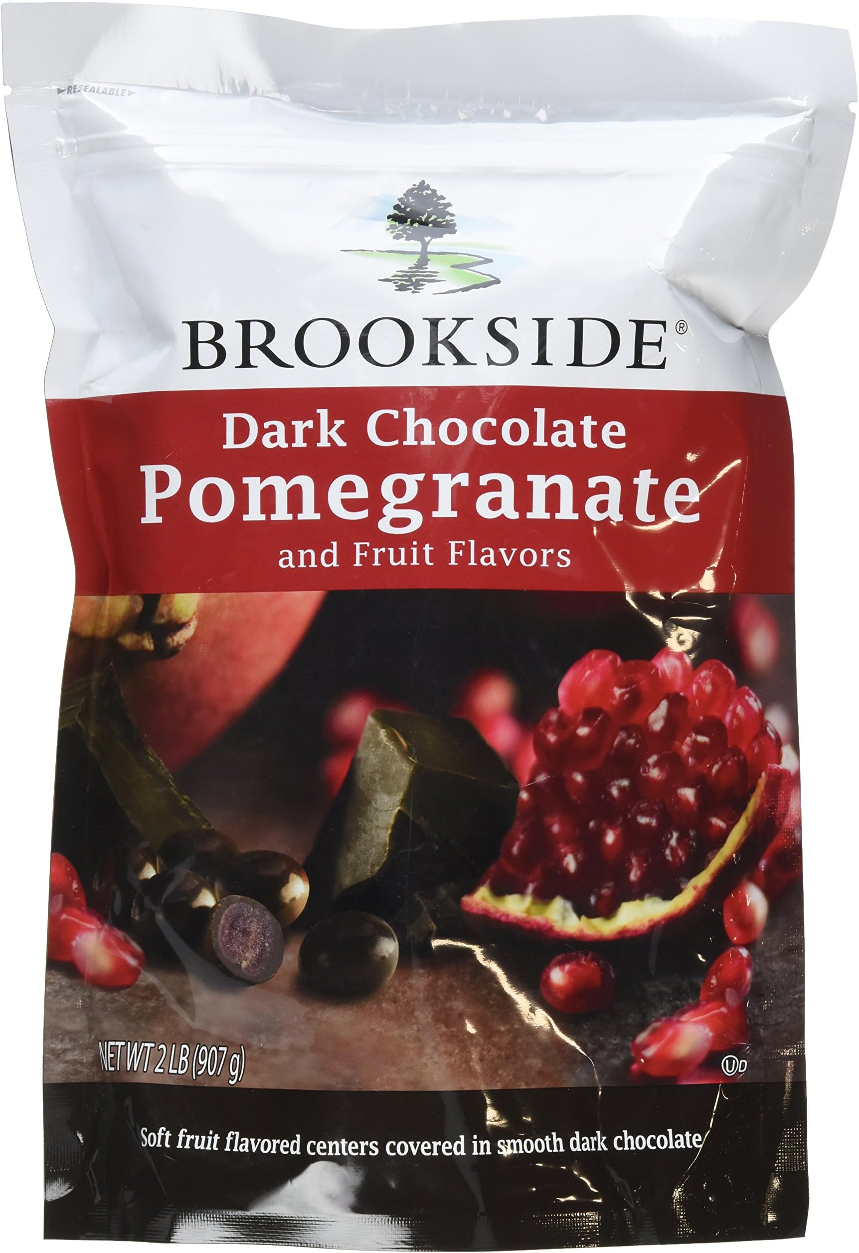 Amazon.com : Brookside Dark Chocolate Pomegranate - 2 Pound (2 Pack ...