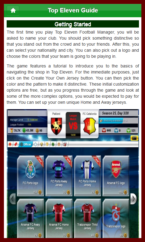 Guide for Top Eleven - App on Amazon Appstore
