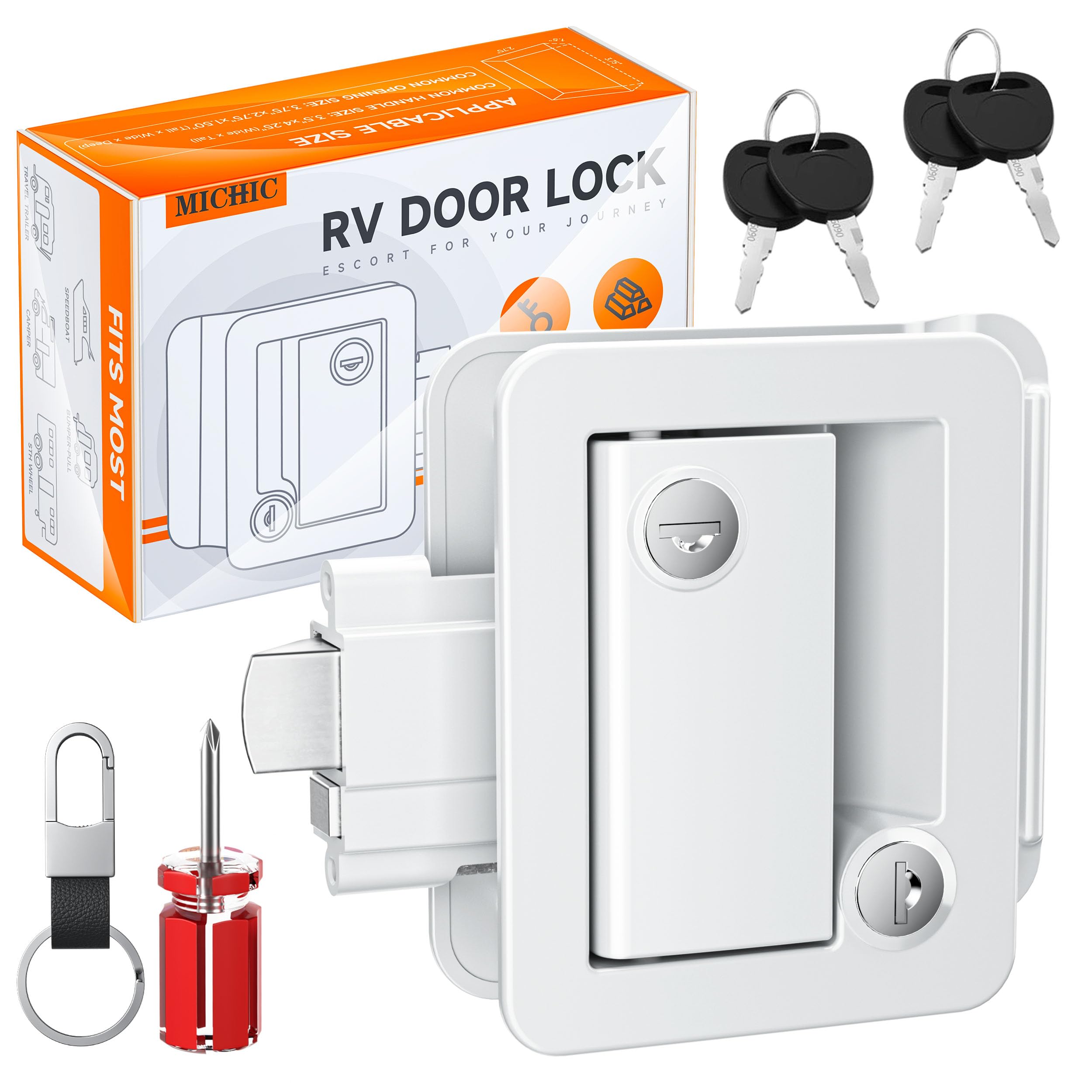 Snapklik.com : All Metal Camper Door Lock,RV Door Lock Replacement