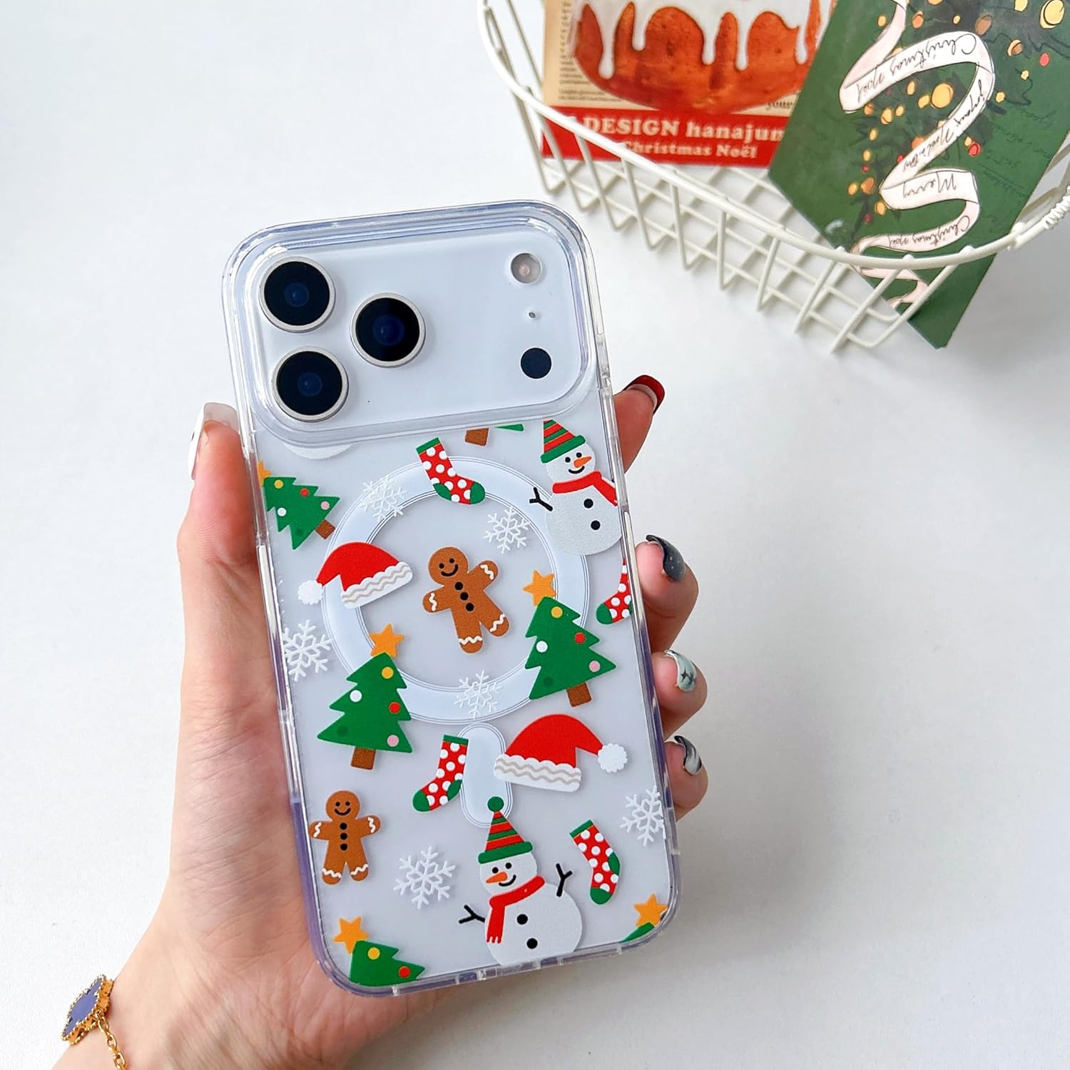 Amazon.com: UEEBAI Christmas Phone Case for iPhone 17 Pro Max, Cute ...