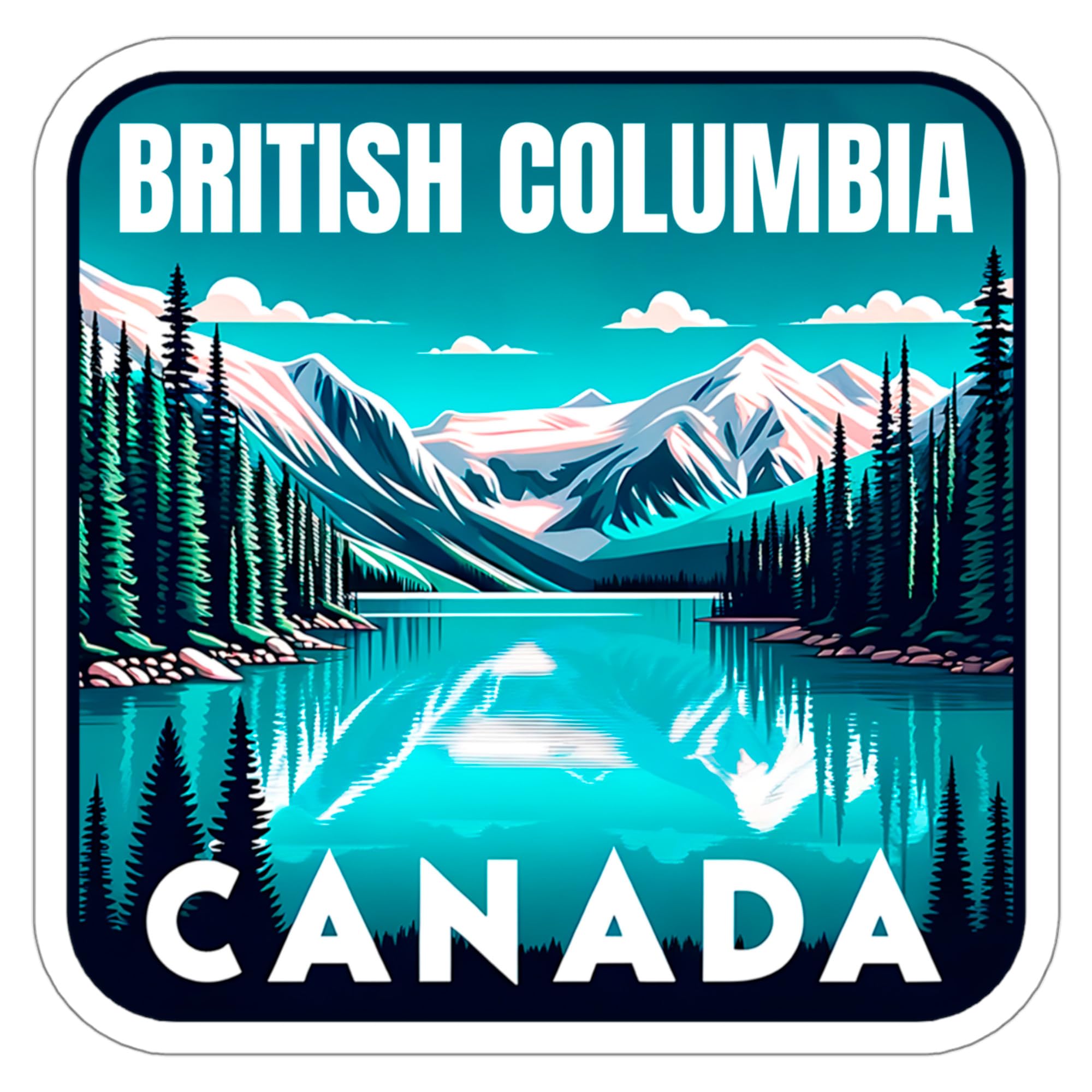 Amazon.com: British Columbia Province Canada Sticker Travel Outdoors ...