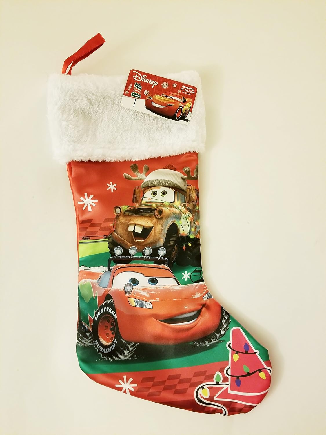 Amazon.com: Disney Pixar Cars 18" Satin Christmas stocking : Everything ...
