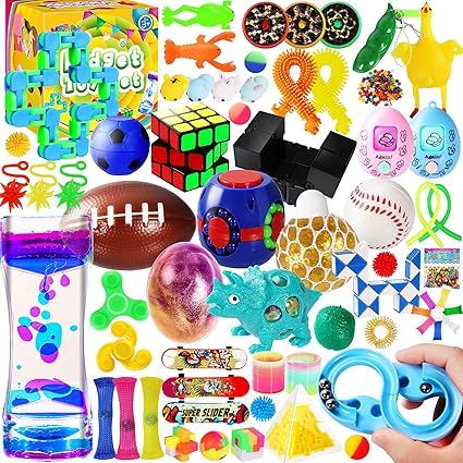 Amazon.com: 72 Pcs Fidget Toys Pack Party Favors for Kids Adults ...