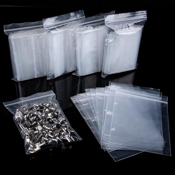 5x7cm Small Grip Seal Bags 300Pcs Mini Sealable Plastic Bags Clear ...