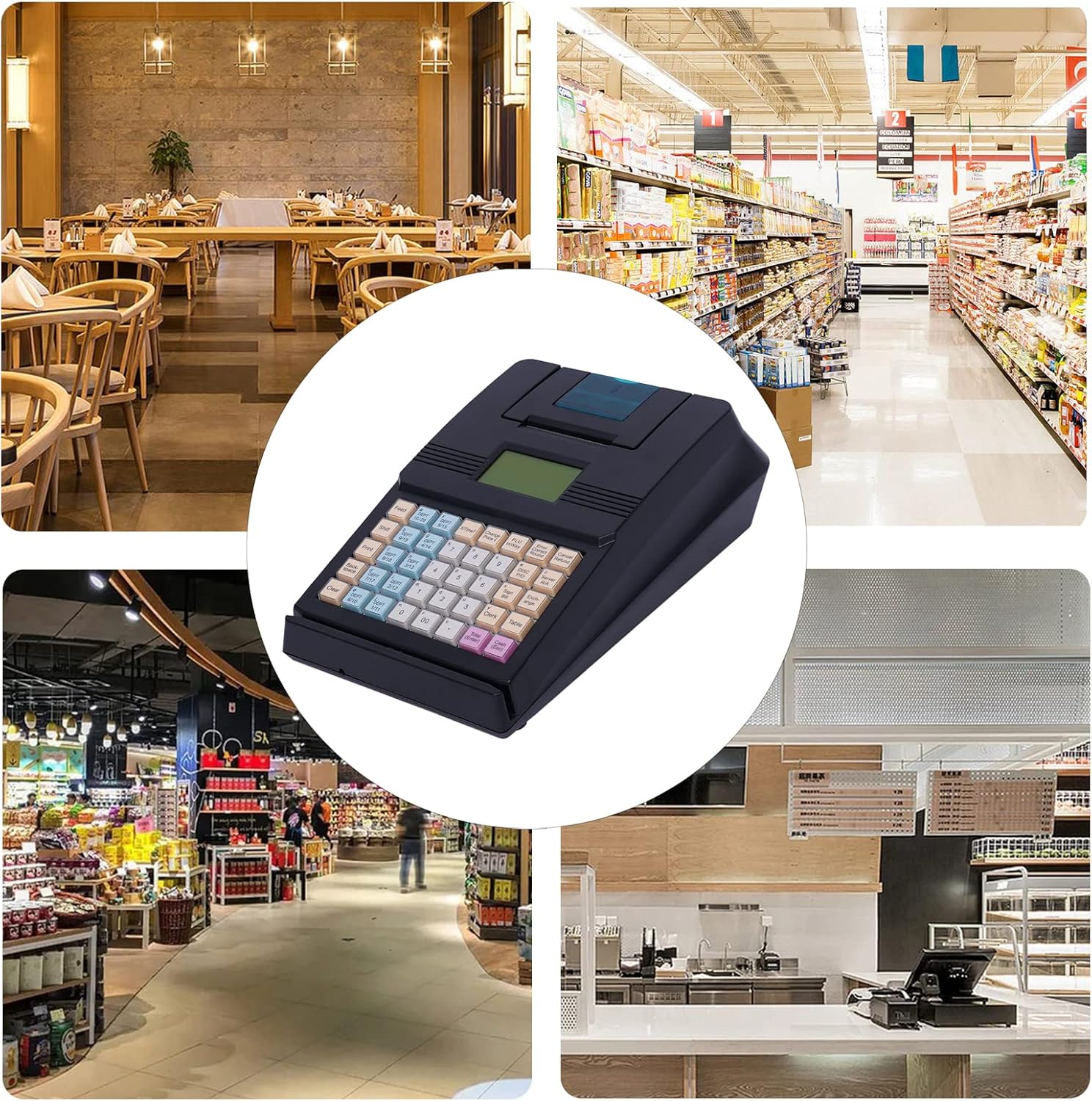 Compact Electronic Cash Register with Printers - Ideal for Small ...