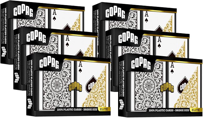 Amazon.com: Copag 1546 Design 100% Plastic Playing Cards, Bridge Size ...