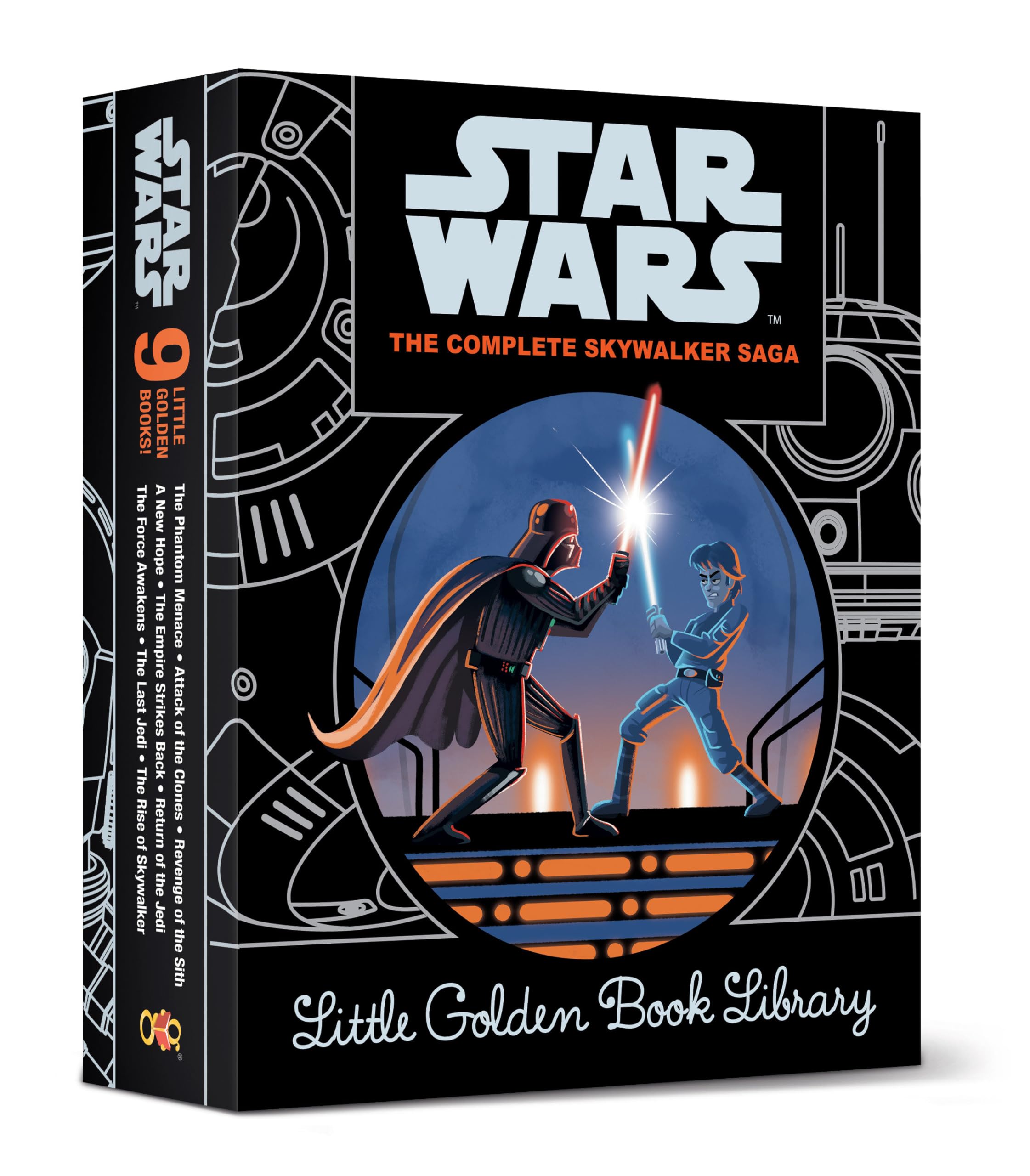 Star Wars Episodes I - IX Little Golden Book Library (Star Wars): The ...