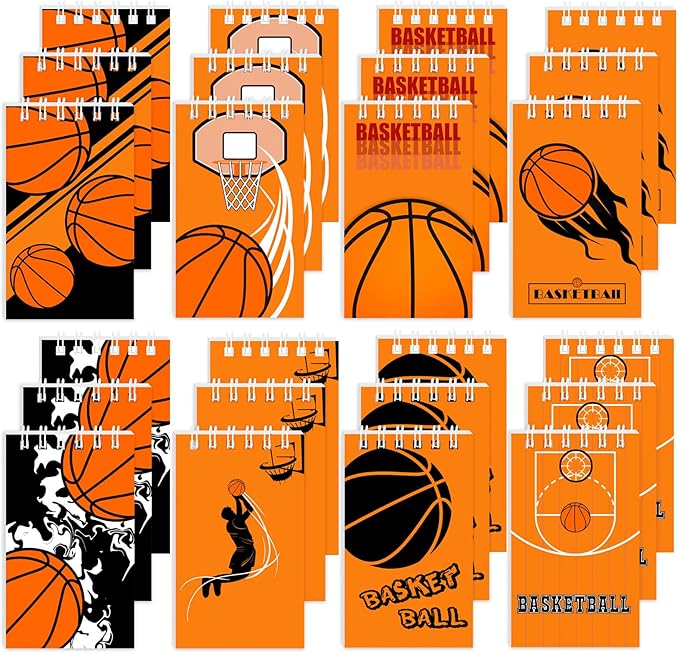 Amazon.com: Lebsitey Basketball Mini Notepads, 24 Pcs Multicolor Style ...