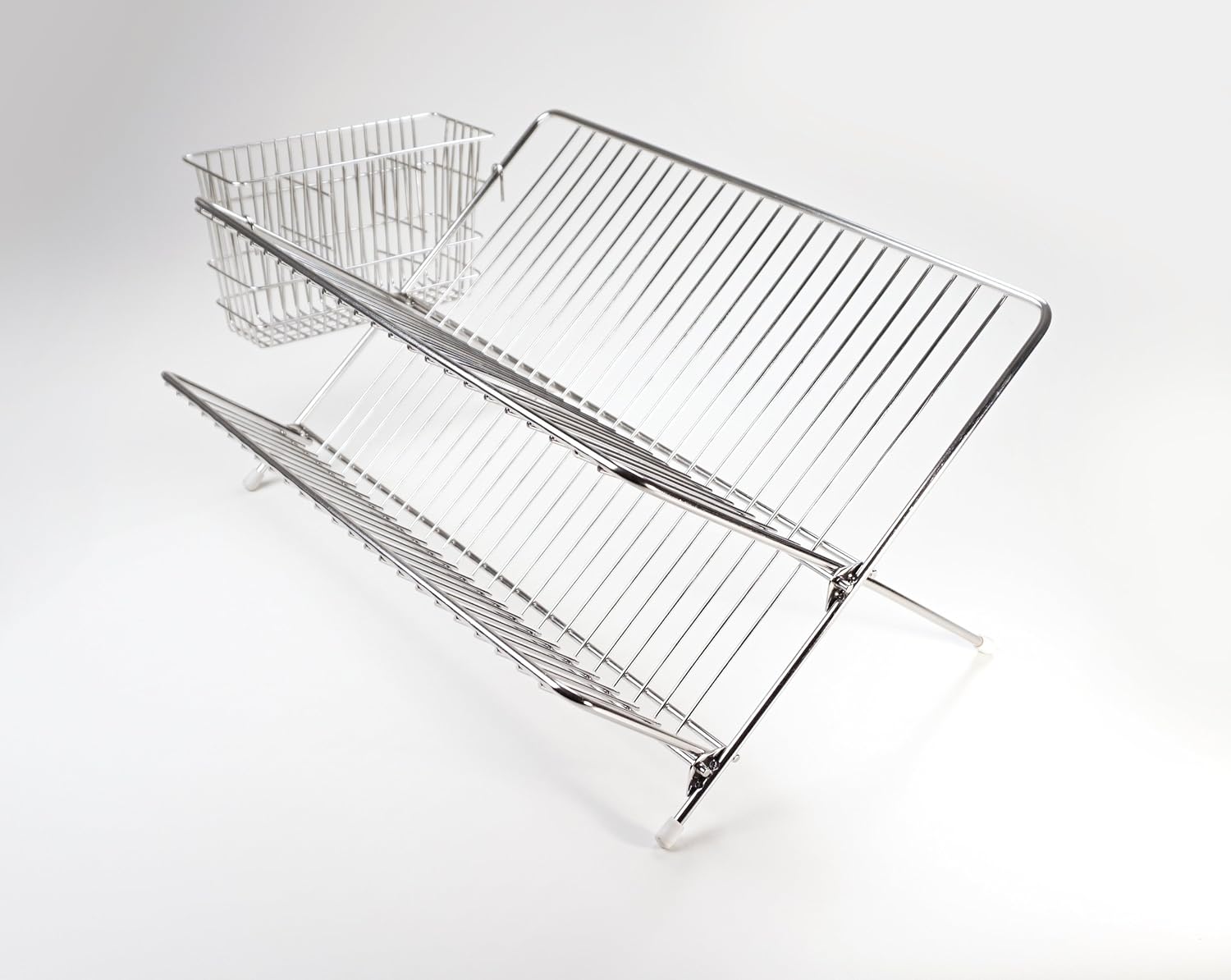 Amazon.com: RSVP Endurance Stainless Steel Compact Folding Dish Rack ...
