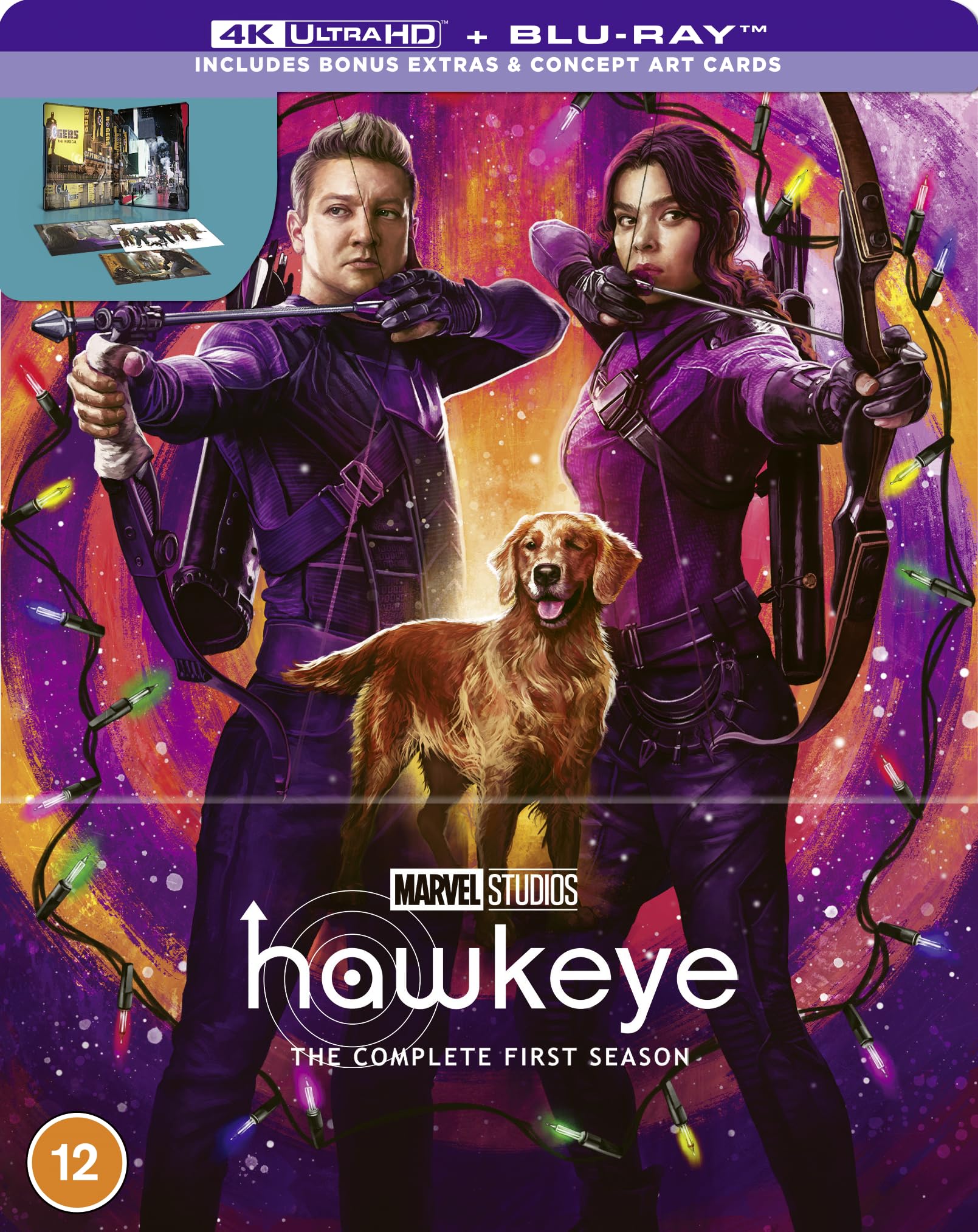 Amazon.com: Marvel Studios Hawkeye Season 1 4K UHD + Blu ray Steelbook ...
