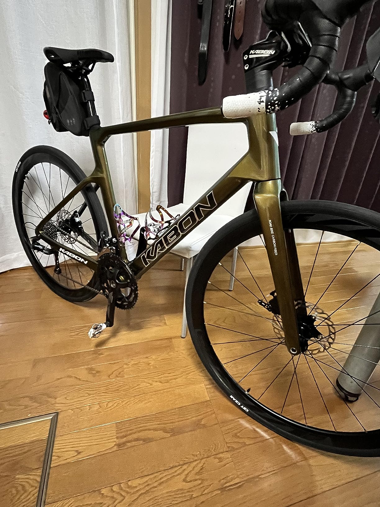 Amazon.co.jp: Carbon Road Bike, KABON T800 Carbon Fiber Frame 700C Road ...