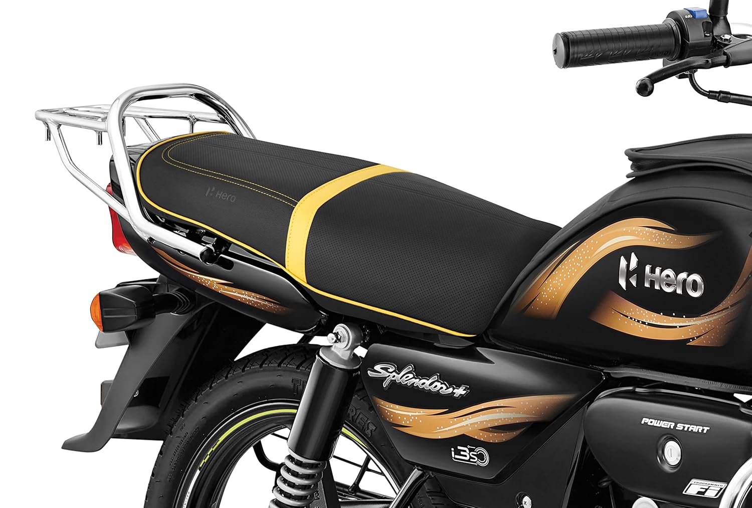 Hero MotoCorp Genuine Canvas Seat Cover Firefly Golden - Splendor Plus ...