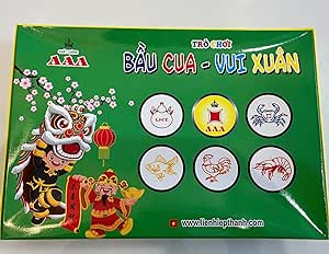 Amazon.com: Gourd-Crab-Shrimp-Fish Game - Vietnamese BAU Cua Ca Cop ...