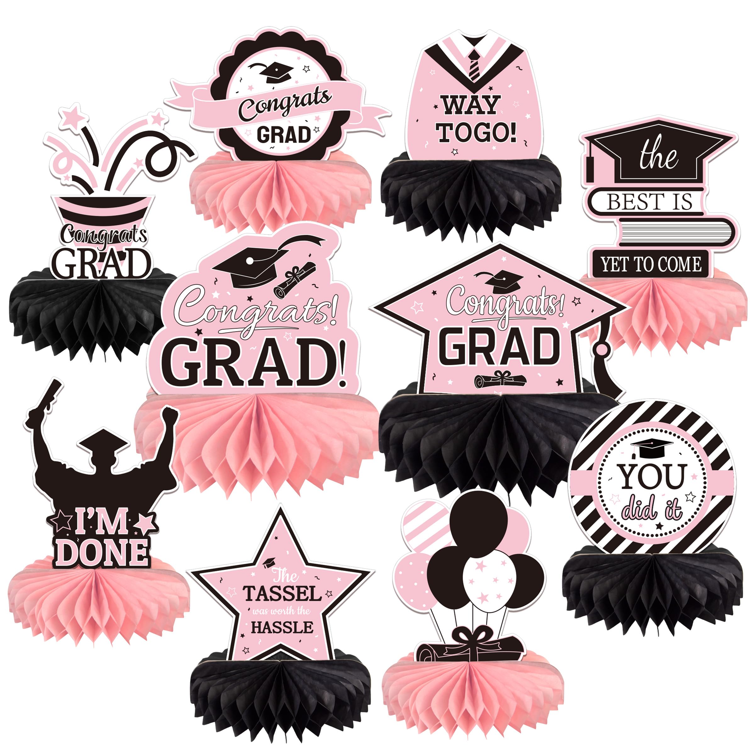 Amazon.com: 10PCS Graduation Decorations Class of 2025 Centerpieces ...