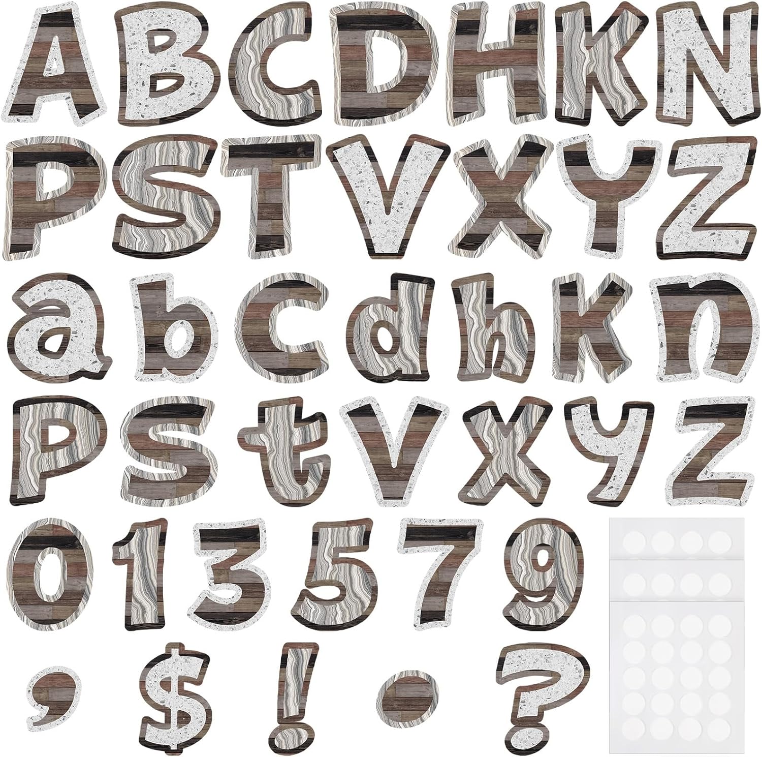 Amazon.com: Gueevin 108 Pieces Bold Block Letters Combo Pack Farmhouse ...