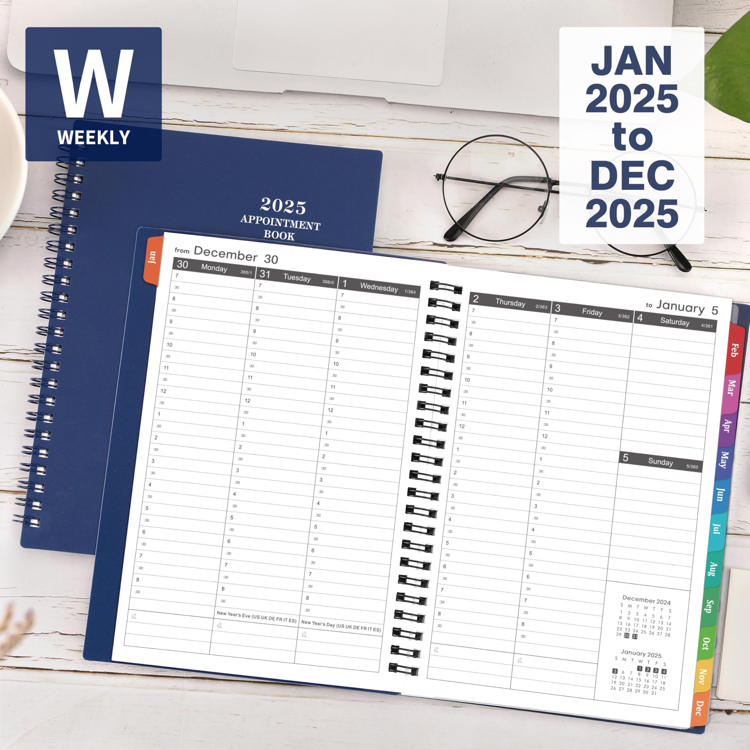 Snapklik.com : 2025 Appointment Book/Planner - Weekly Appointment Book ...