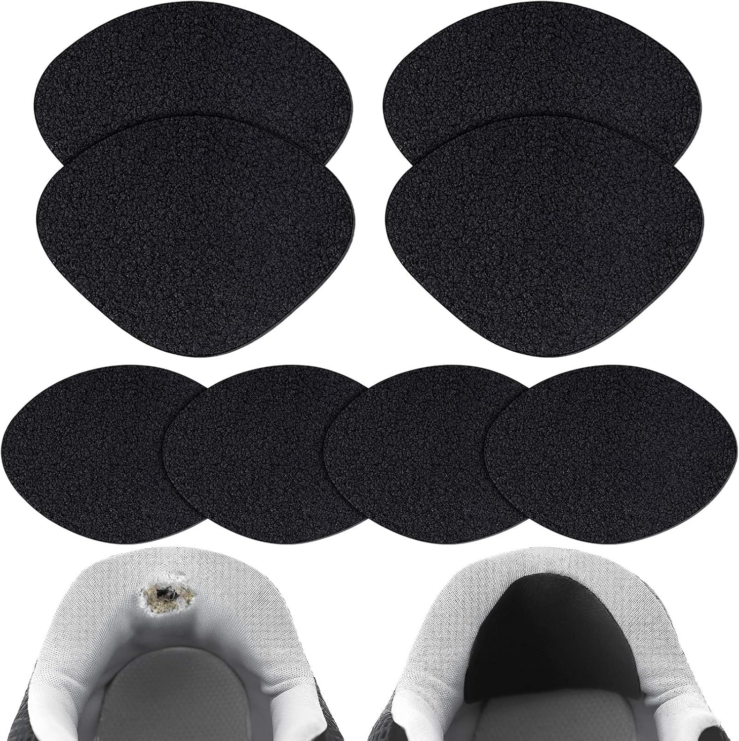 Amazon.com: Shoe Heel Patches, 4 Pairs 2 Sizes Quick Self-Adhesive Shoe ...