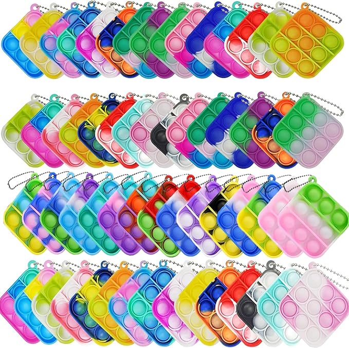 Amazon.com: 200pcs 2in Random Pop Bubble Fidget Sensory Toys, Pop Toy ...