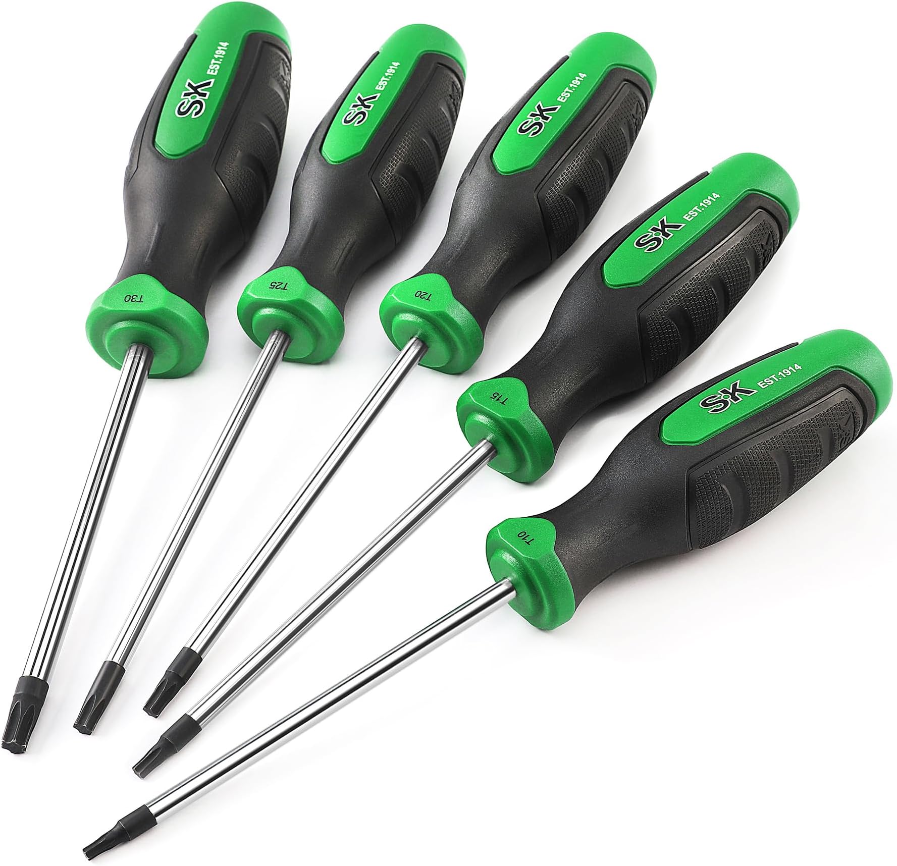 Amazon.com: SK Hand Tool 86336 Cushion Grip Auto Screwdriver Set, 6 ...