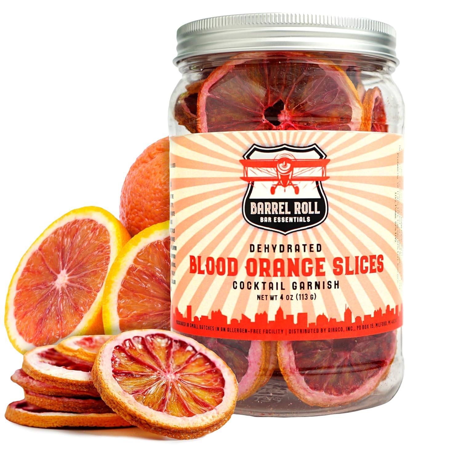 Amazon.com: Barrel Roll Bar Essentials USA Grown Dried Blood Orange ...