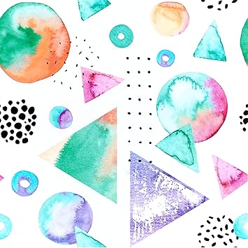 ReWallpaper Geometric Wallpaper Peel and Stick Colorful Contact Paper ...