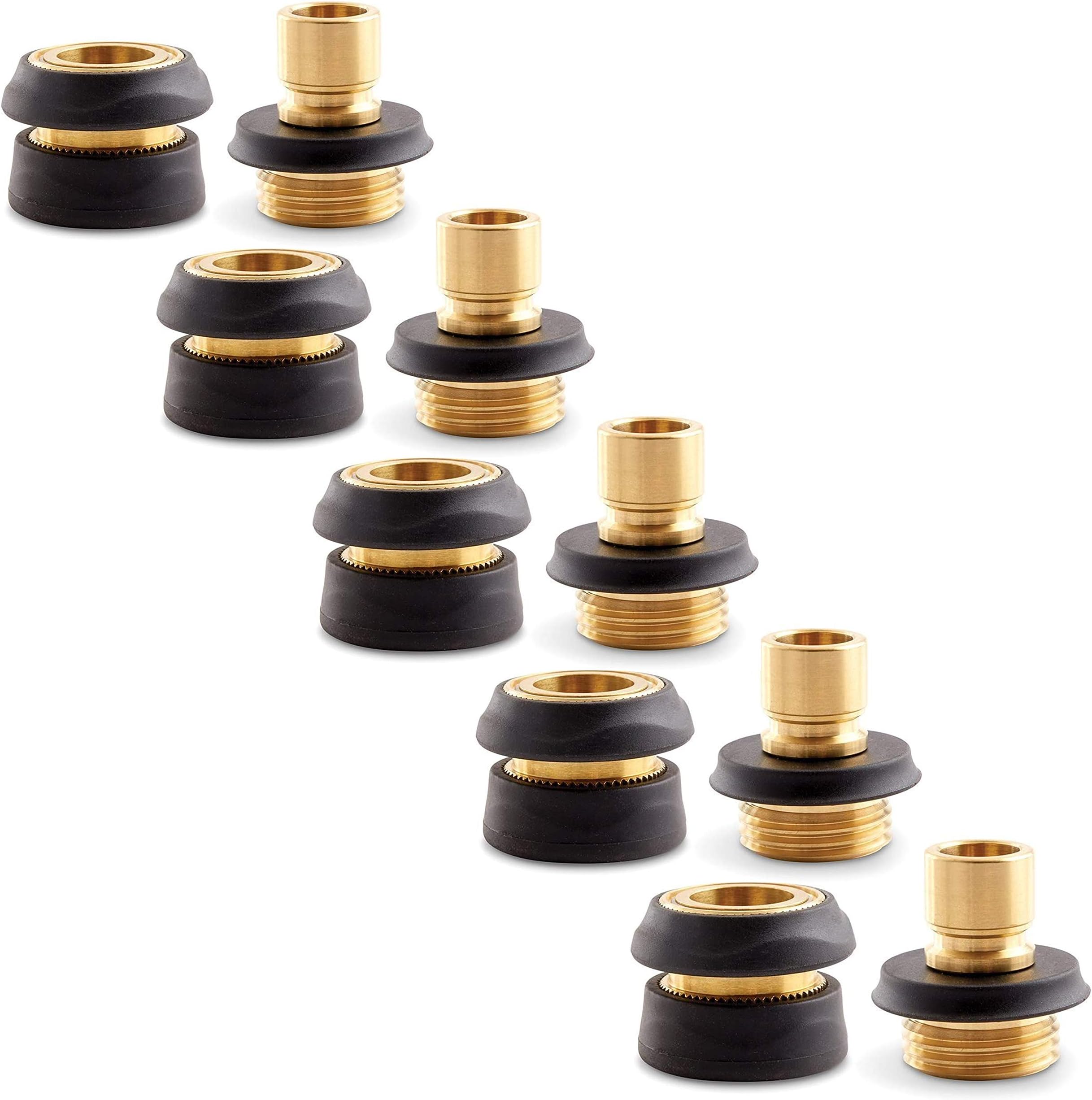 Amazon.com : Gilmour Brass Quick Connector Set Pack of 5 : Patio, Lawn ...