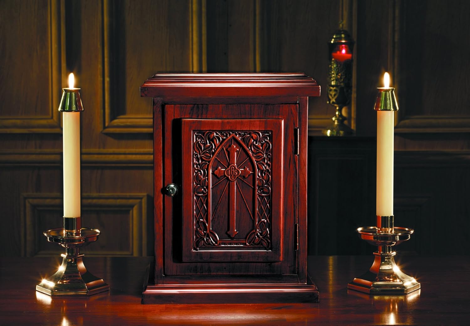 Amazon.com: IHS Cross Maple Hardwood Tabernacle : Home & Kitchen