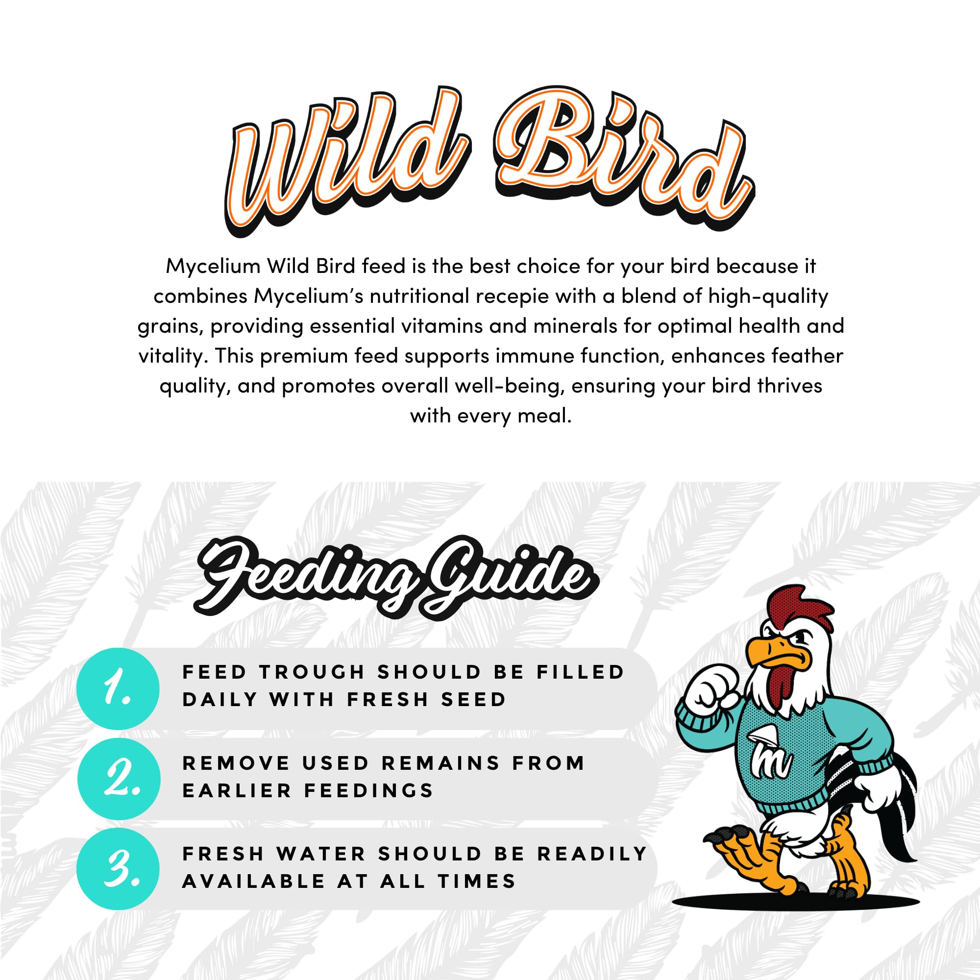 Snapklik.com : Mycelium Wild Game Bird Food Clean & Safe Food For ...