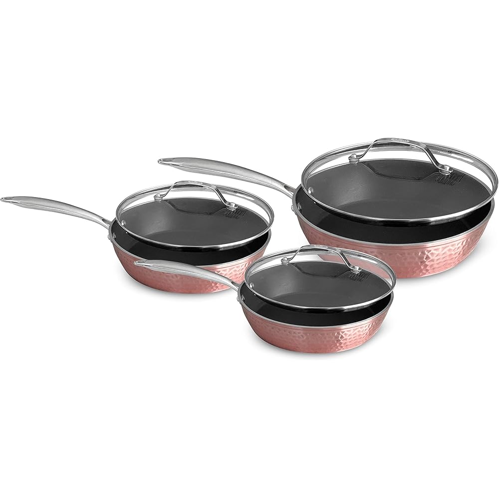 $17/mo - Finance OrGREENiC Ceramic Pans for Cooking - 3 Piece Cookware ...
