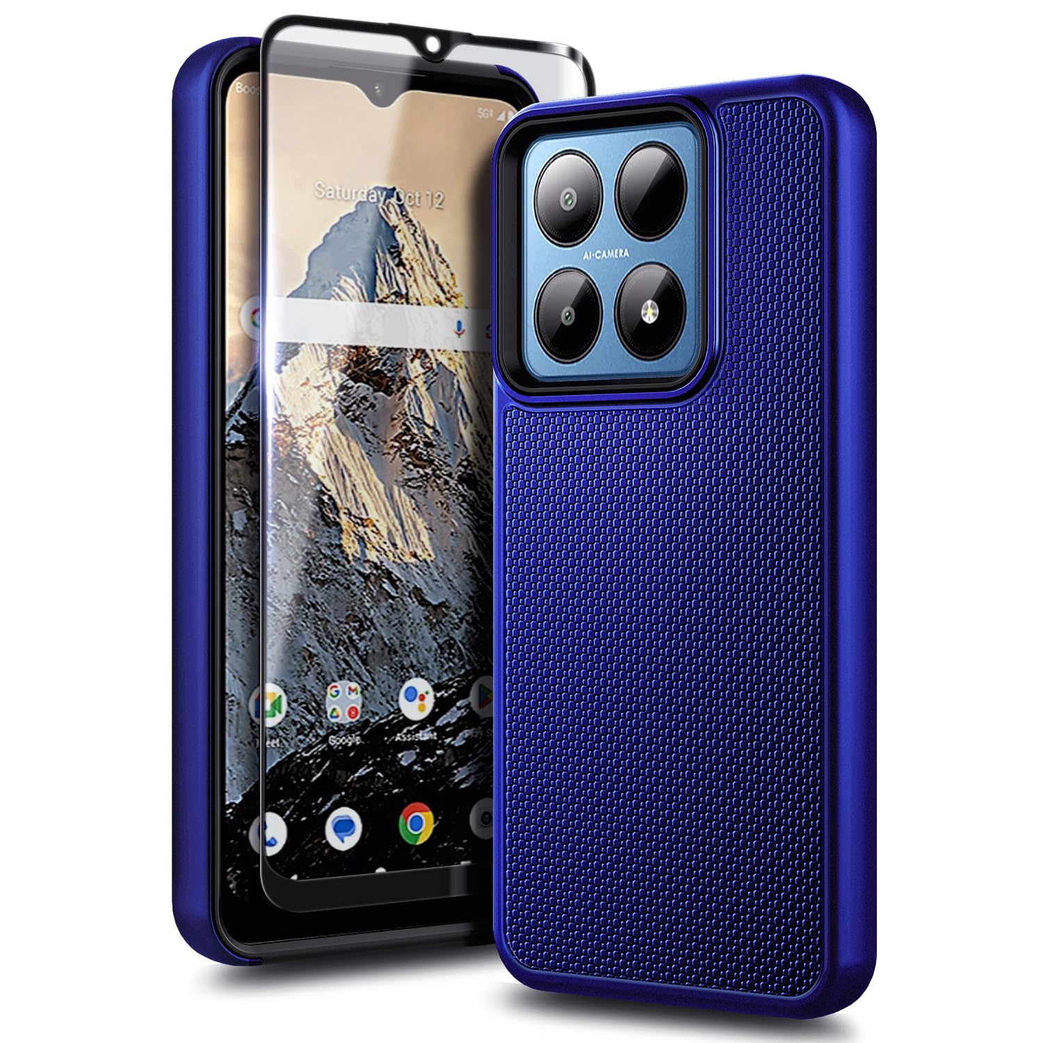 Amazon.com: WDHD Designed for Boost Summit 5G Case with Tempered Glass ...