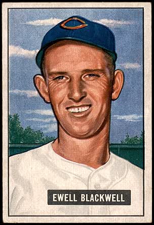 Amazon.com: 1951 Bowman # 24 Ewell Blackwell Cincinnati Reds (Baseball ...