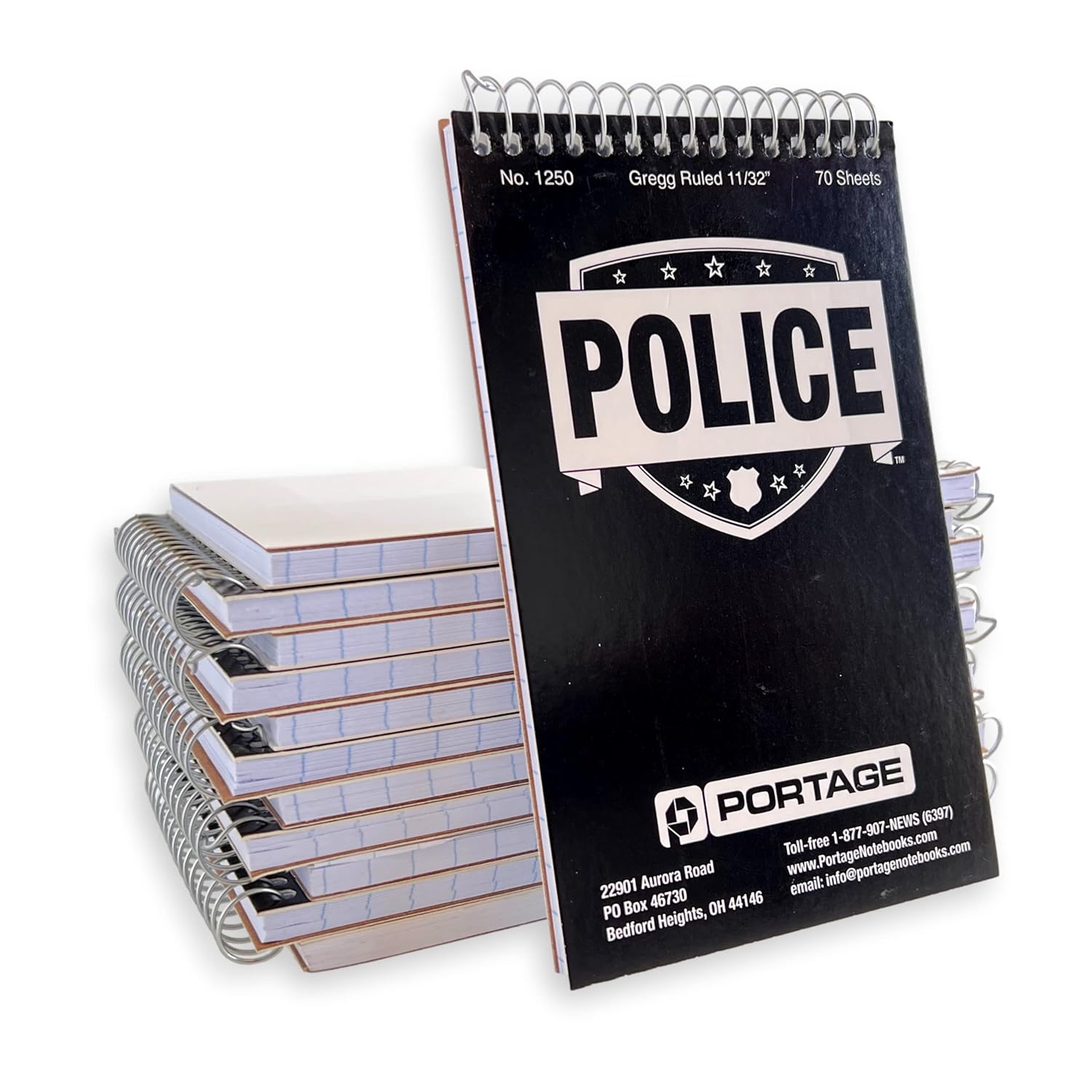 Portage Police Notebook - Pocket Sized 3.75 x 6 Professional, Top Bound ...