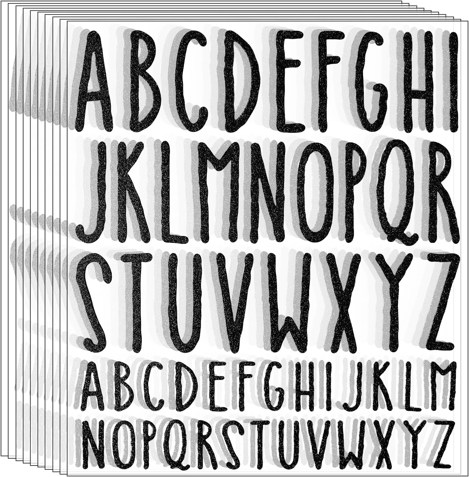Amazon.com: Waynoda 24 Sheets 2 Inch Self Adhesive Letters Stick on ...