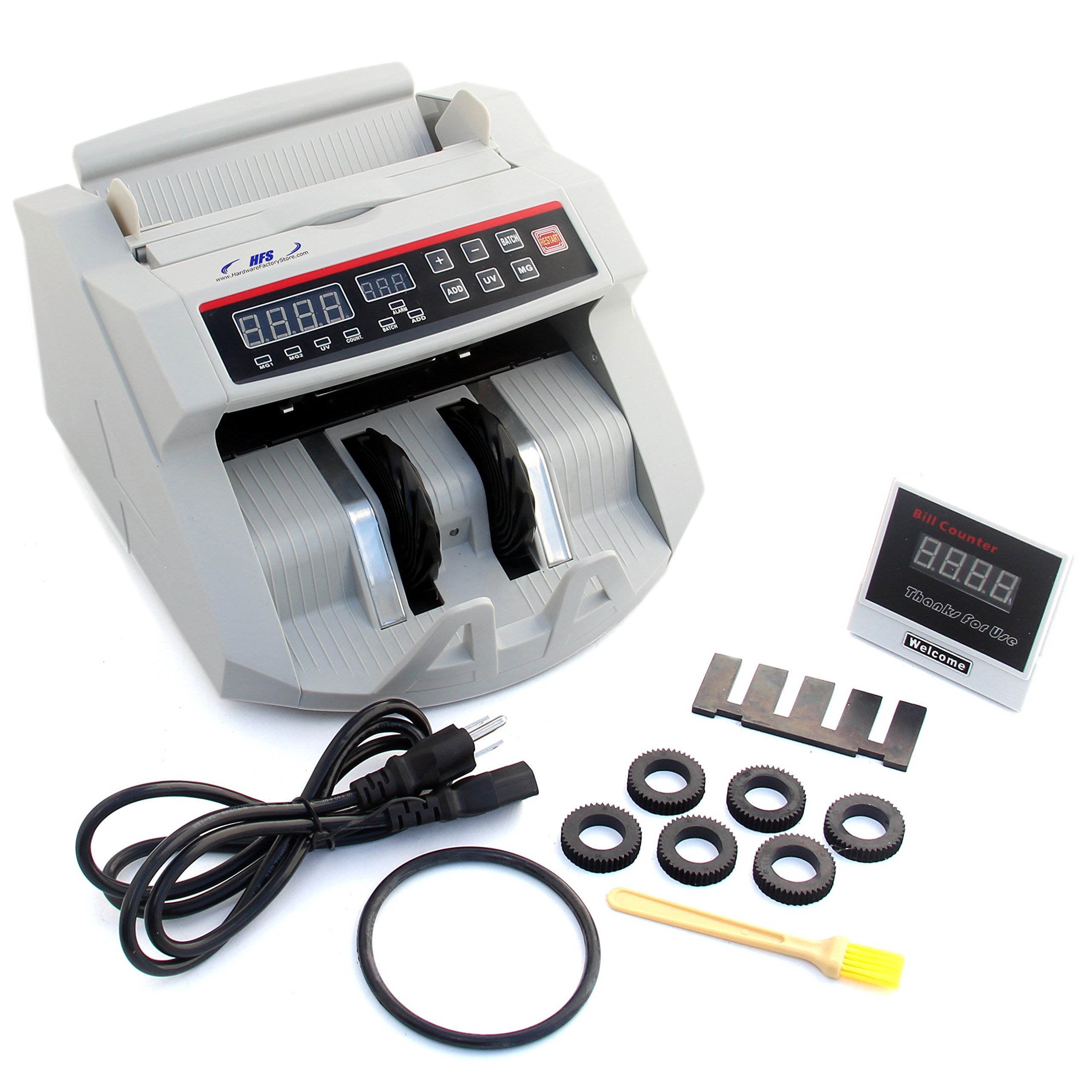 Buy HFS Bill Money Counter Worldwide Currency Cash Counting Machine UV 