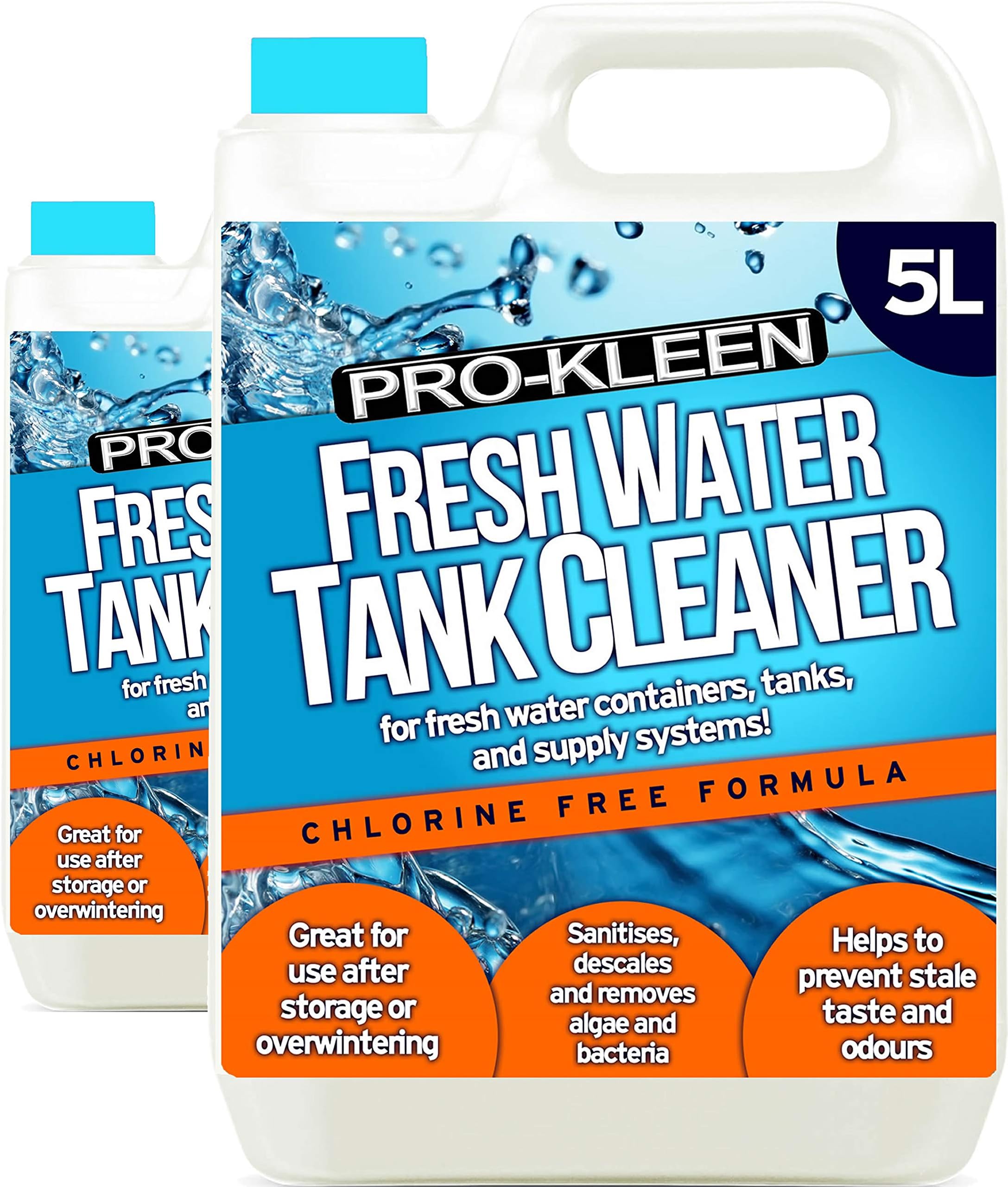 Pro-Kleen Fresh Water Tank Cleaner (10 Litres) - Sanitises, Descales ...