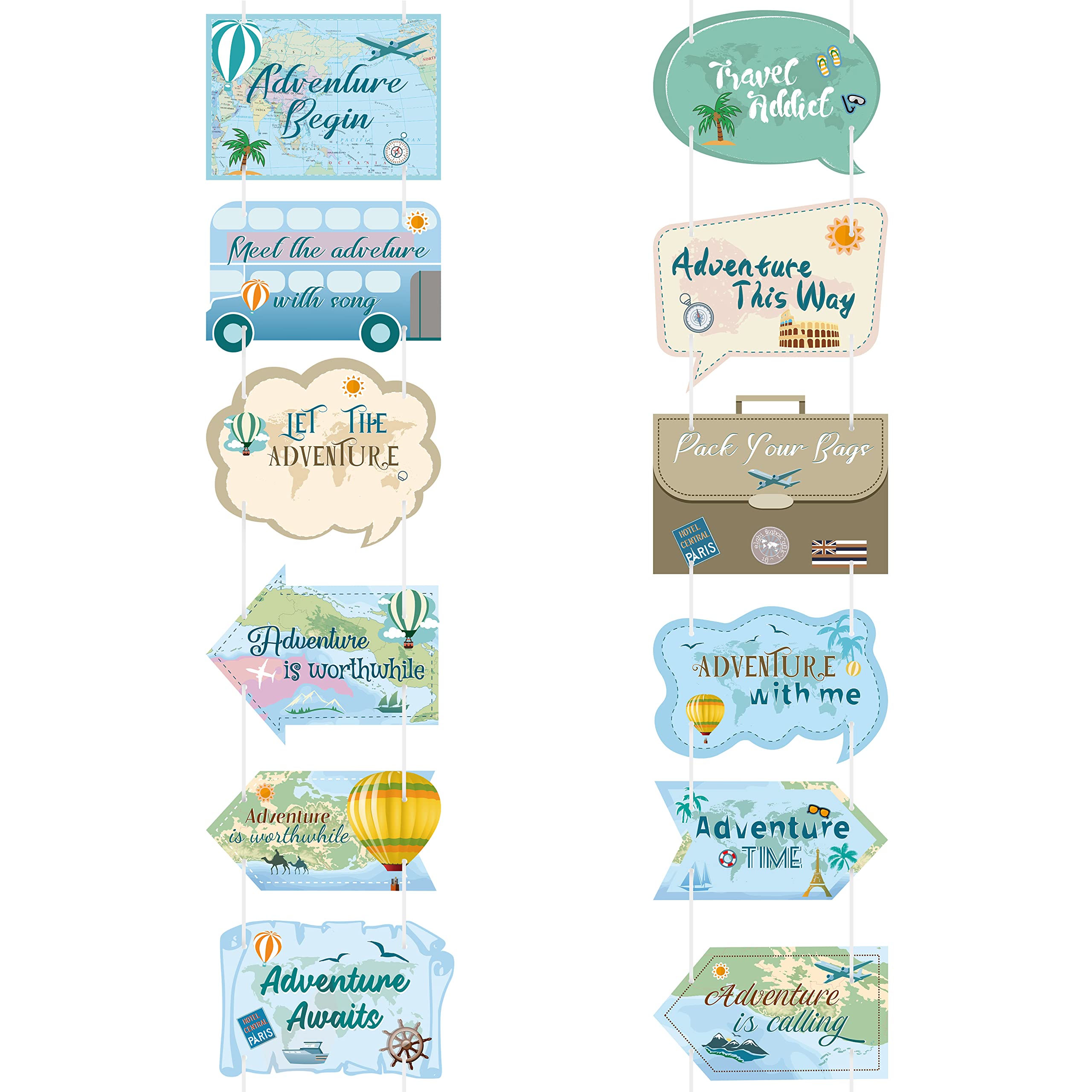 Amazon.com: Adventure Party Decorations Door Sign, Adventure Themed ...