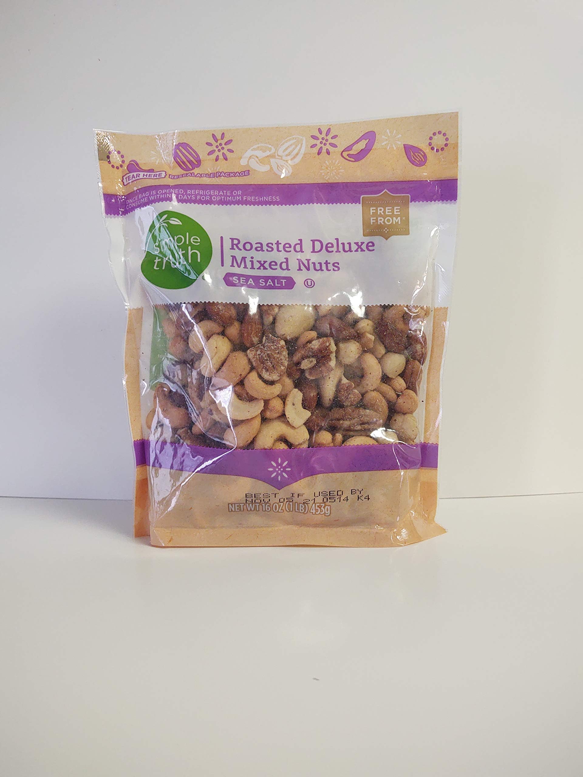 Amazon.com : Simple Truth Roasted Deluxe Mixed Nuts 16 oz (2 pack ...