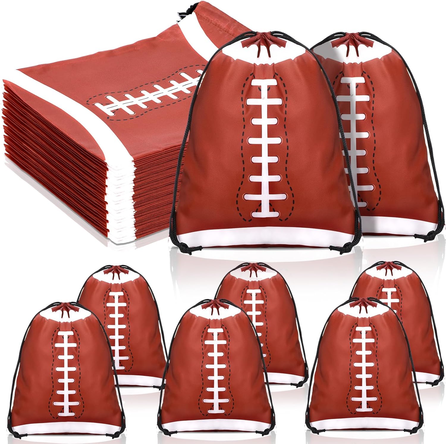Amazon.com: Kacctyen 24 Pcs Football Party favors Drawstring Gift Bags ...