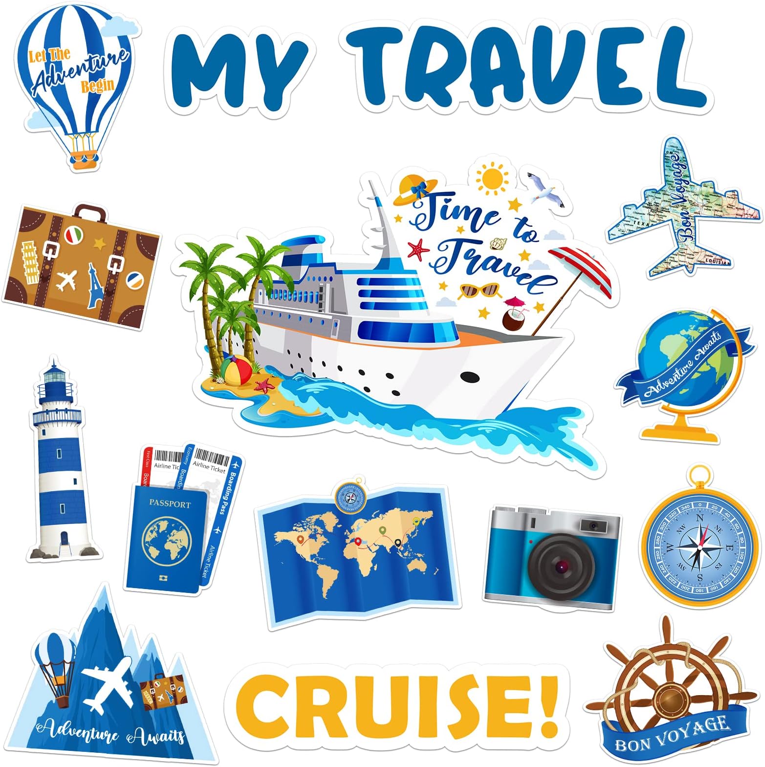 Amazon.com: Oh Ship It's a Girls Trip Colorful Cruise Magnet for ...