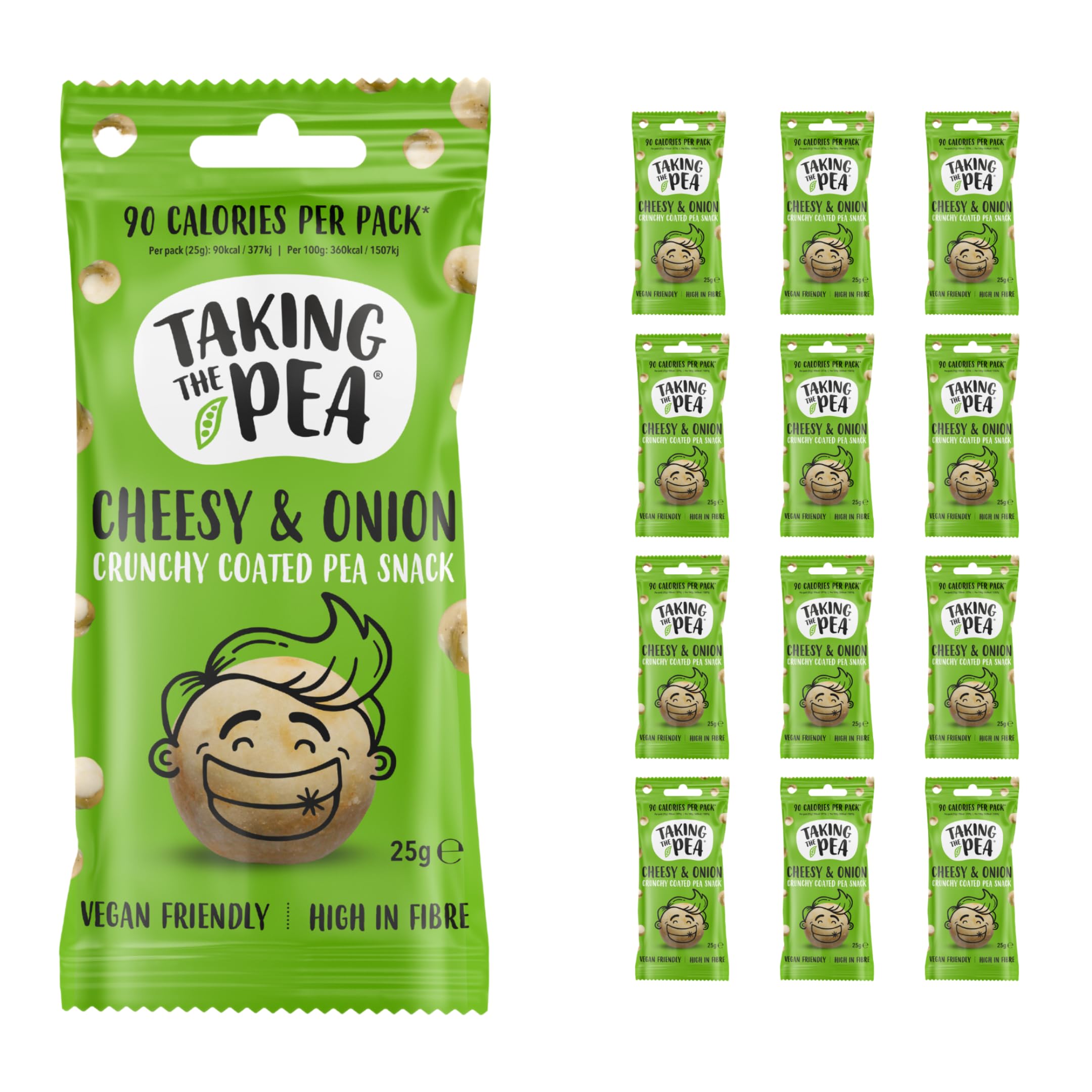 Taking The Pea Cheese & Onion (12x25g) | Delicious Crunchy Pea Snacks ...