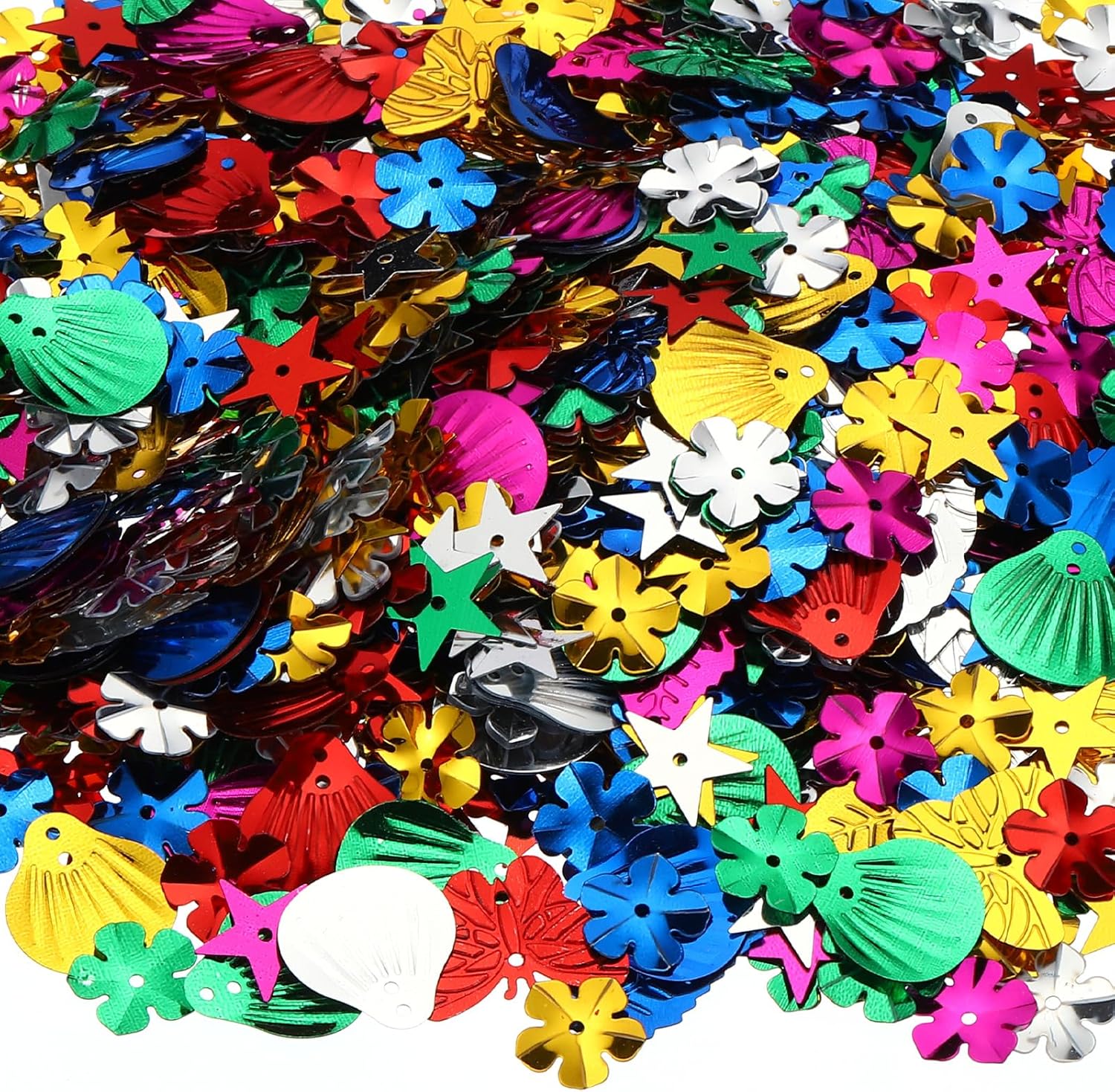 Amazon.com: PATIKIL Total 90Gram Sequins for Crafts, 3Pack Colored ...