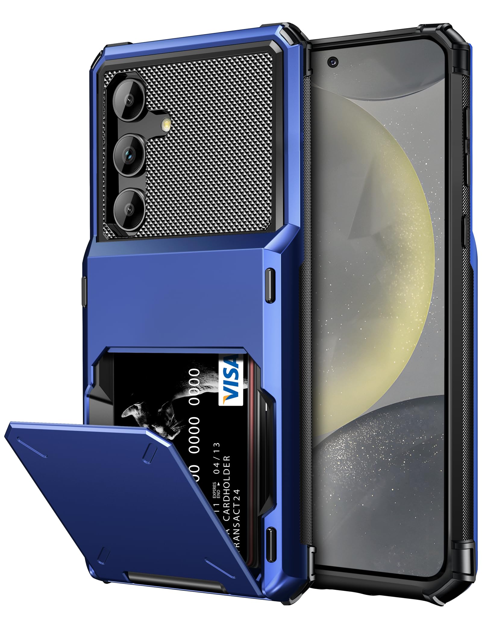 Amazon.com: Vofolen for Samsung Galaxy S24+ Wallet Case with Card Holder, 4-Card Dual Layer ...