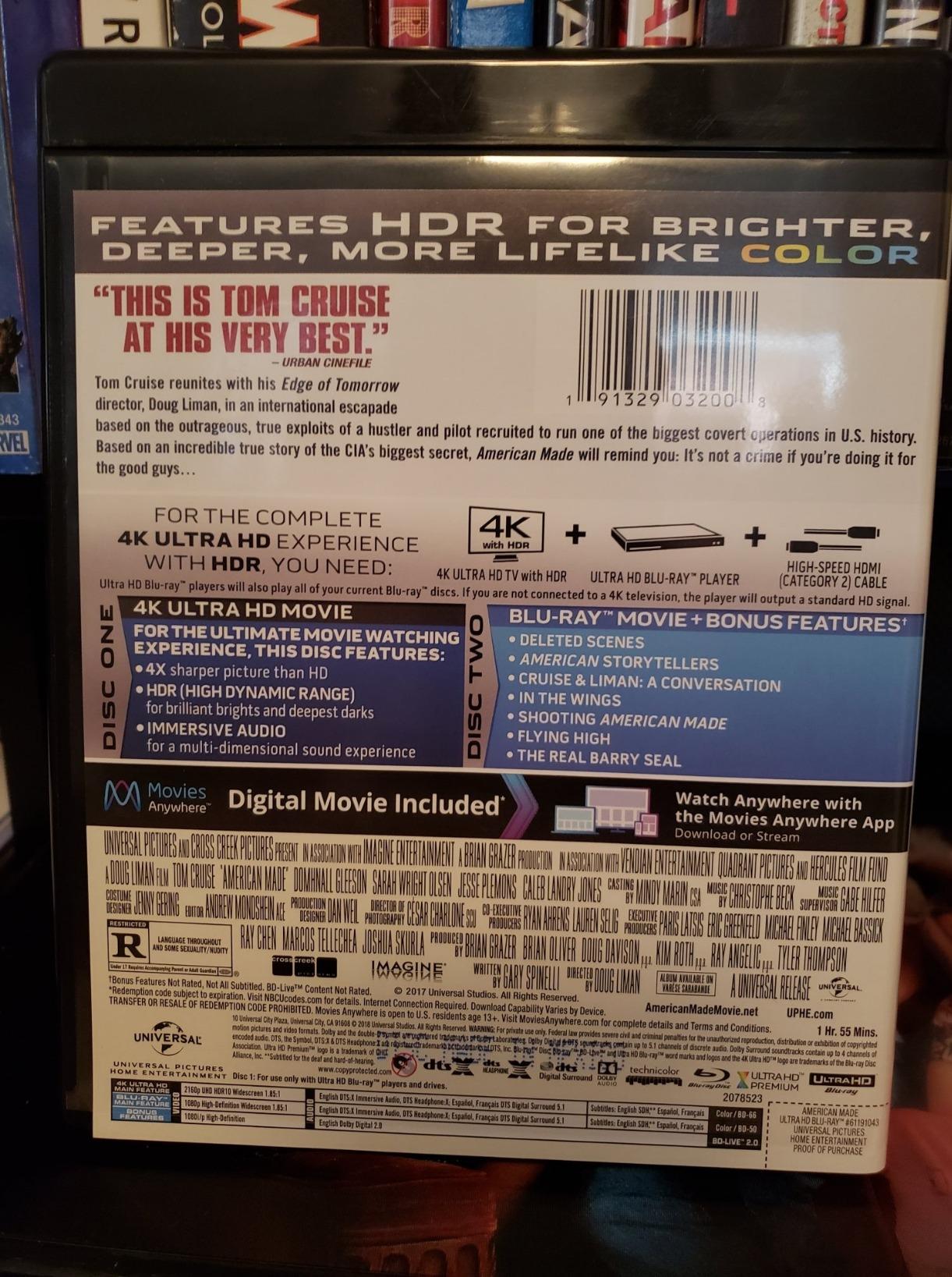 Amazon.com: American Made [DVD] : Tom Cruise, Domhnall Gleeson, Sarah ...