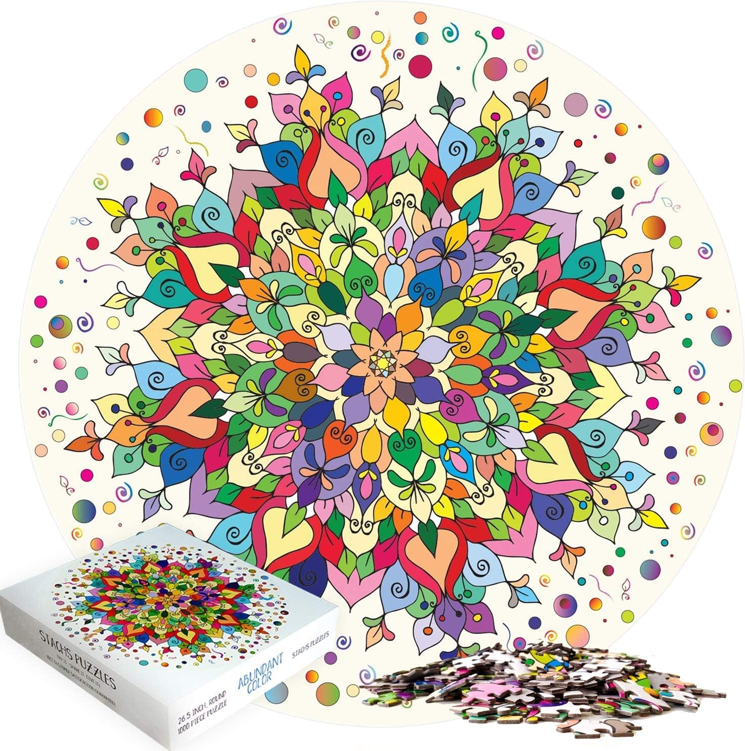 Amazon.com: STACHS PUZZLES Abundant Color Round Puzzles for Adults ...