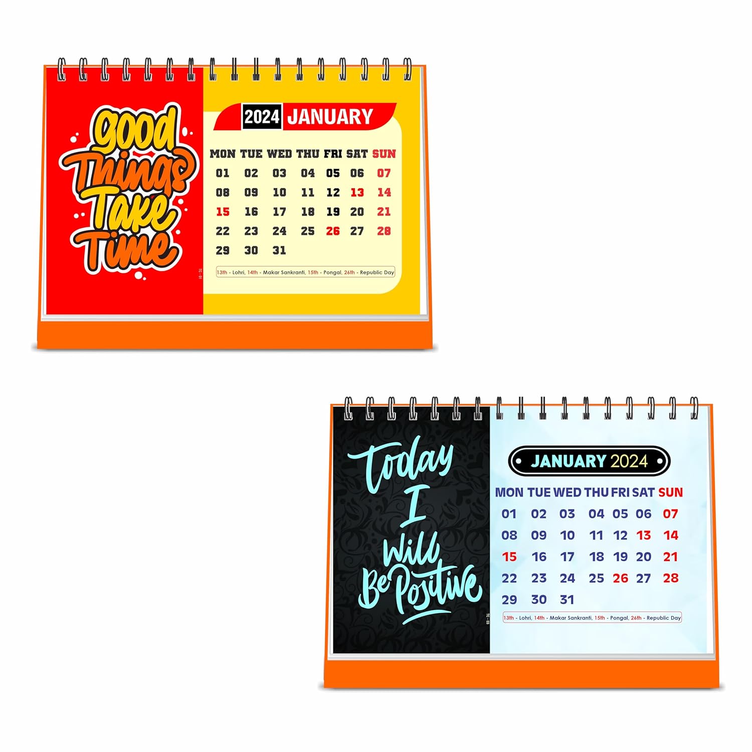 ESCAPER Good Things Motivational Desk Calendar 2024 & Today Positive ...