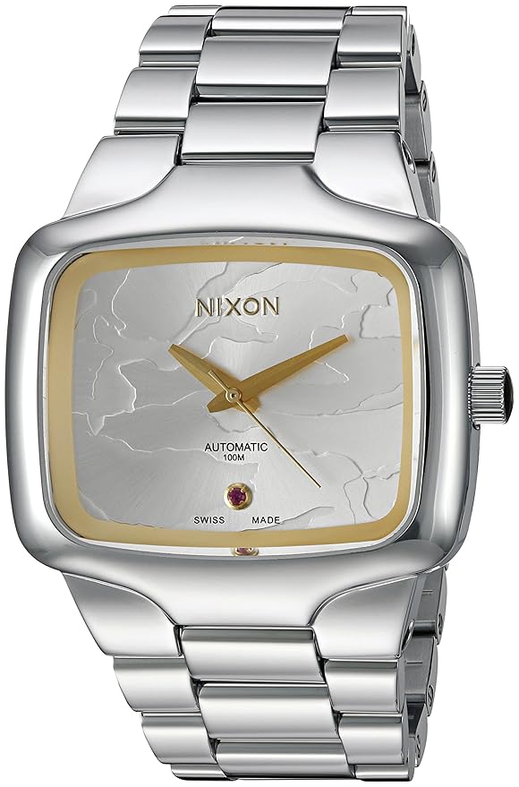 Nixon Men's 'Player' Swiss Quartz Metal and Stainless Steel Automatic ...