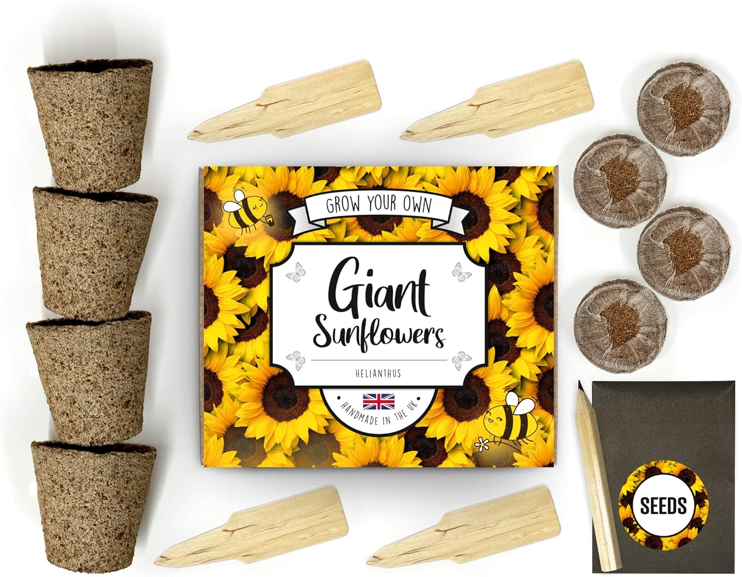 Grow Your Own Sunflower Kit Mamouth Edition – Family Box – Complete ...